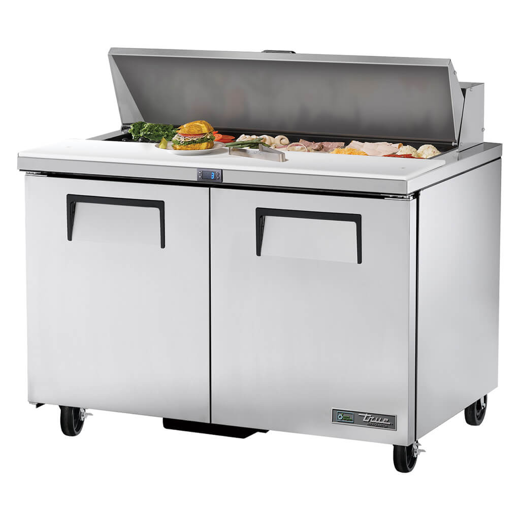 True Refrigerated Prep counter: 2 Door, 12x 1/6 GN pans - Cater2 Ltd ...