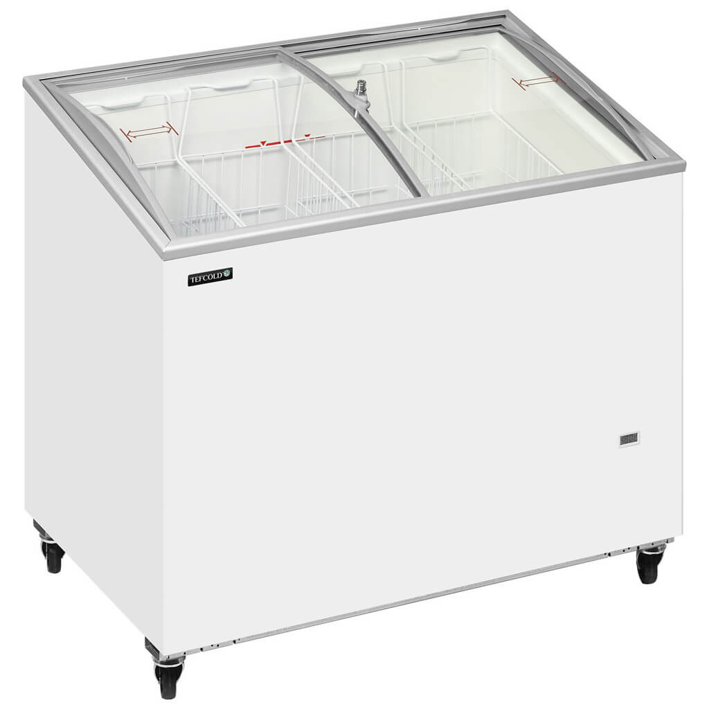Sliding Curved Glass Lid Chest Freezer - Cater2 Ltd - Catering ...